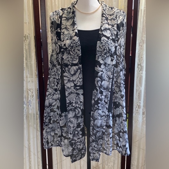 Susan Graver | Tops | Susan Graver Open Front Sleeveless Kimono Sz Xl | Poshmark